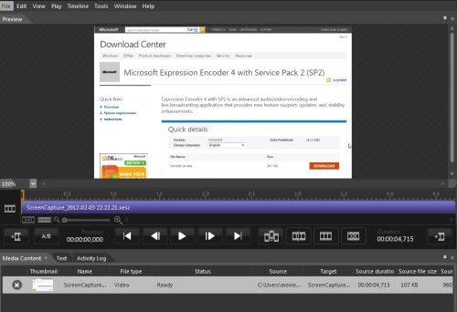 Expression Encoder - bezpłatne narzędzie do tworzenia screencast'ów